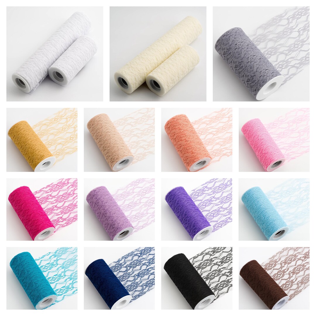 Lace Net on Roll 15/30cm X 10 Metre Chair Tie Sash Floral Venue Table ...