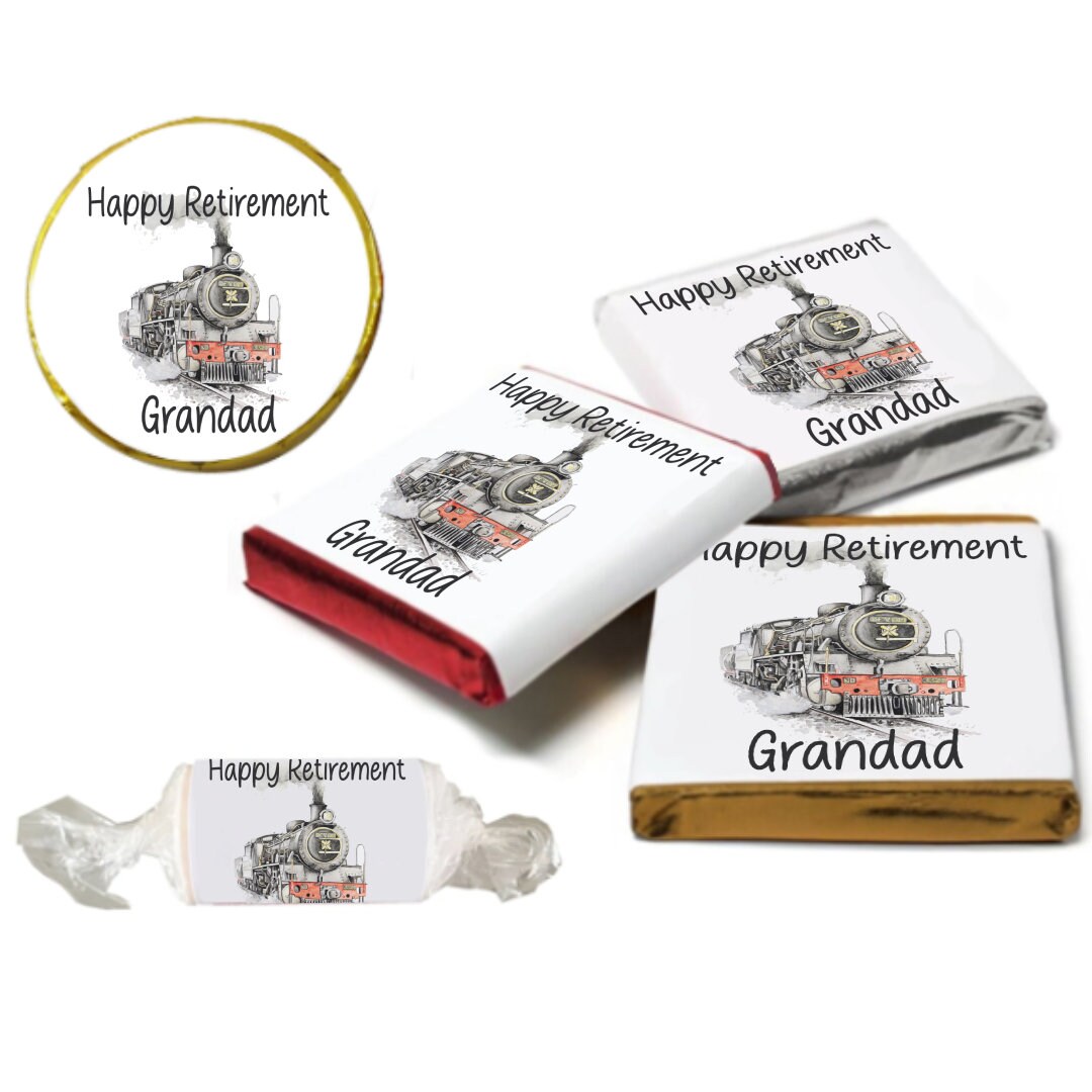Personalised Steam Train Milk Chocolate Neapolitans Coins Love Heart ...