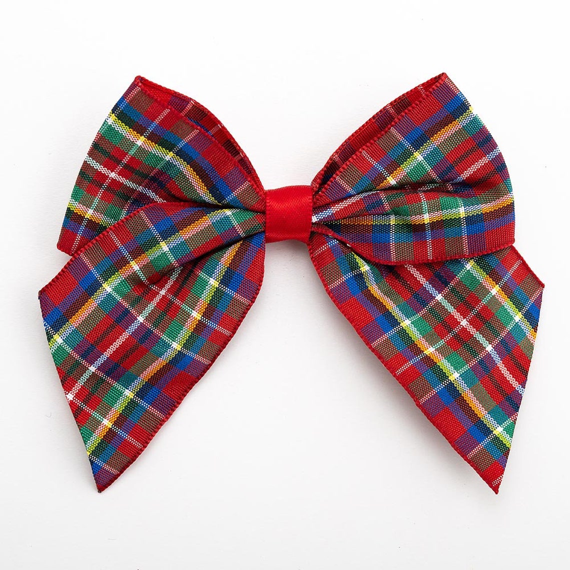 Large Tartan Bows 10cm Wide Self Adhesive Pre Tied Check 38mm - Etsy UK