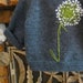 Baby Hand Embroidered Dandelion Sweater Knitted Baby Girl Pullover All ...