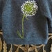 Baby Hand Embroidered Dandelion Sweater Knitted Baby Girl Pullover All ...