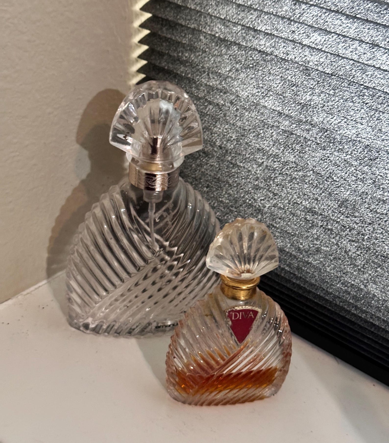 Diva by Ungaro Pure Parfum 1/2 Fl Oz Vintage 1/4 Full & a 50 Ml Empty ...