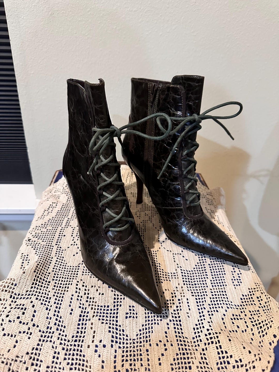 Nine West Ankle Boots in Victorian Steampunk Style /pointy Witchy ...