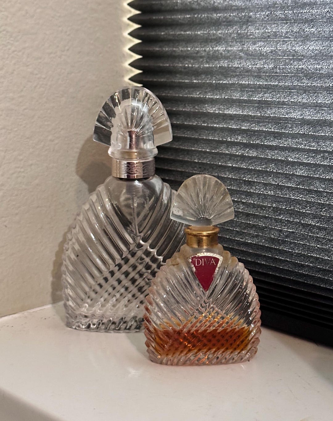 Diva by Ungaro Pure Parfum 1/2 Fl Oz Vintage 1/4 Full & a 50 Ml Empty ...