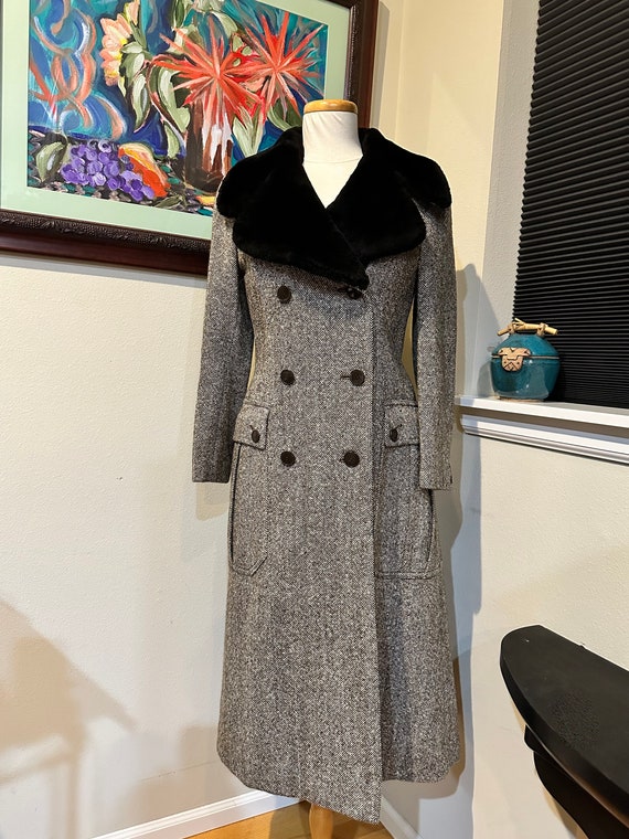 1970s Daniel Hector Paris Edwardian Style Wool Tweed … - Gem