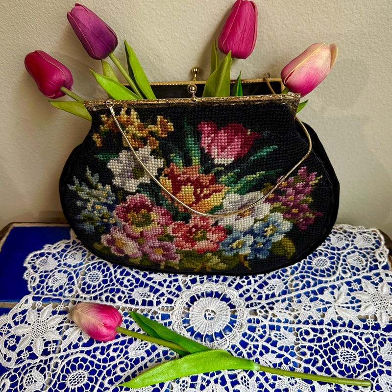 Needlepoint Handbag - Etsy