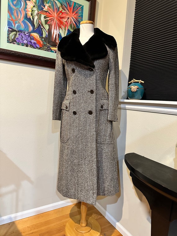 1970s Daniel Hector Paris Edwardian Style Wool Tweed … - Gem