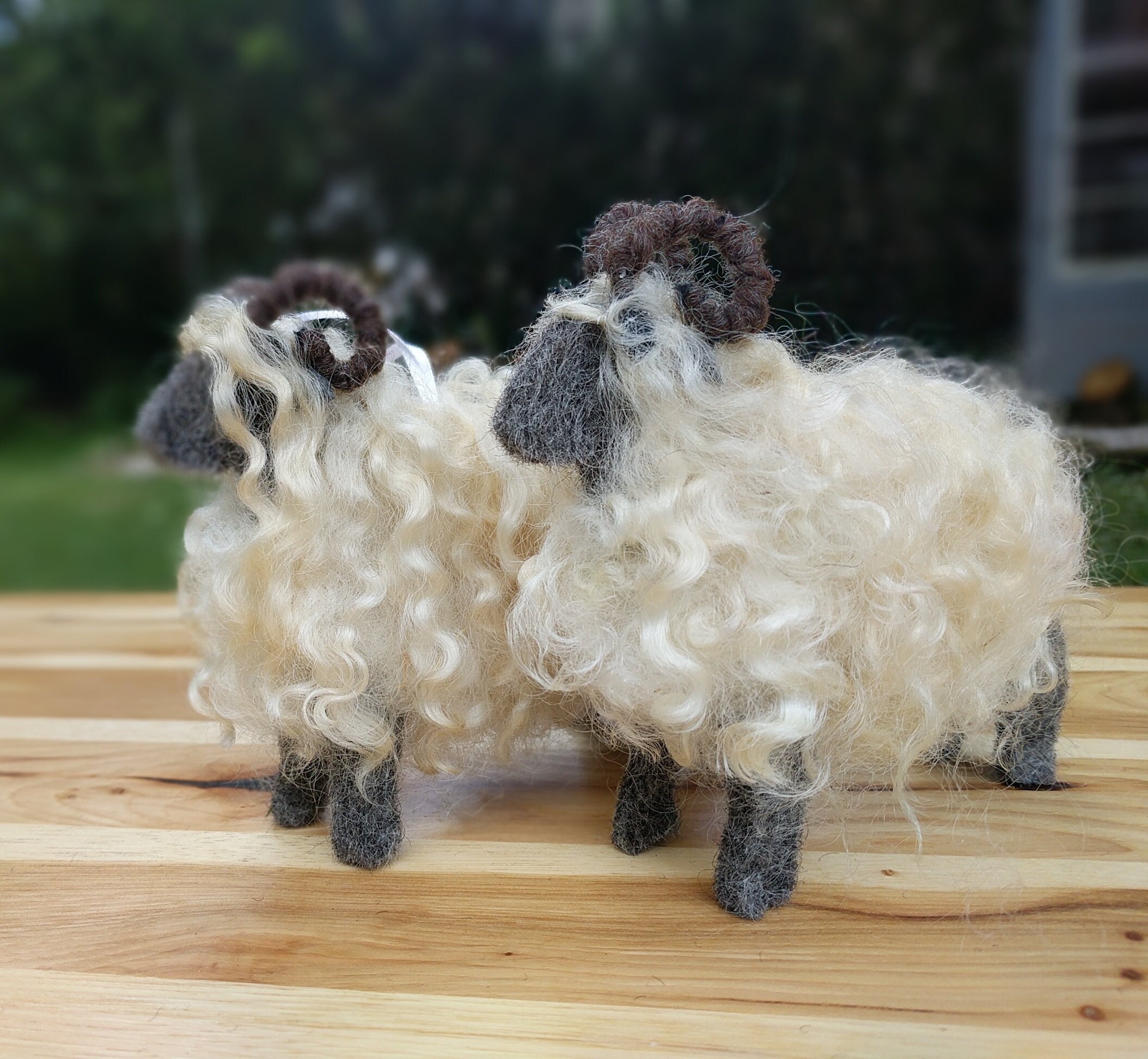 Sheep Ornament Felted Sheep Wool Sheep Ornament White | Etsy