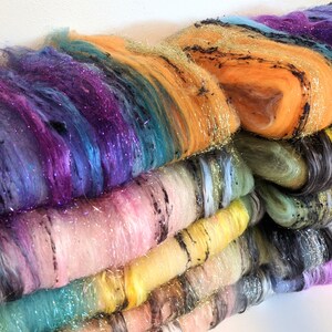 Colorful Art Batt, Merino Batt, Spinning Art Batt, Art Yarn, Spinning ...
