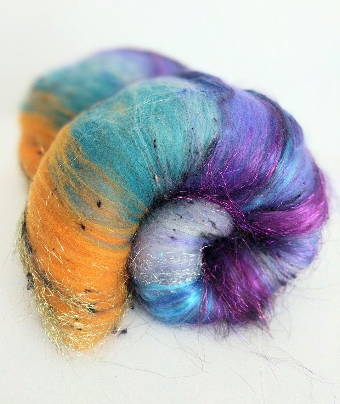 Colorful Art Batt, Merino Batt, Spinning Art Batt, Art Yarn, Spinning ...
