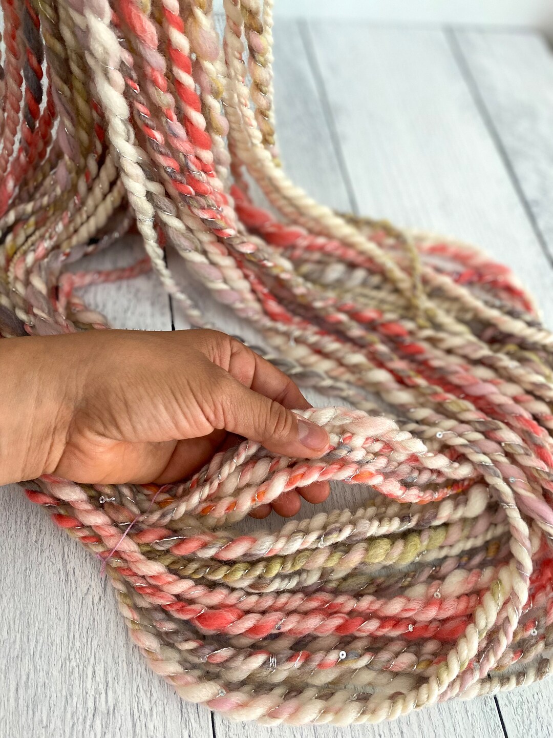 Art Yarn, Weaving Yarn, Chunky Merino Yarn, Puffy Yarn, Big Knitting - Etsy