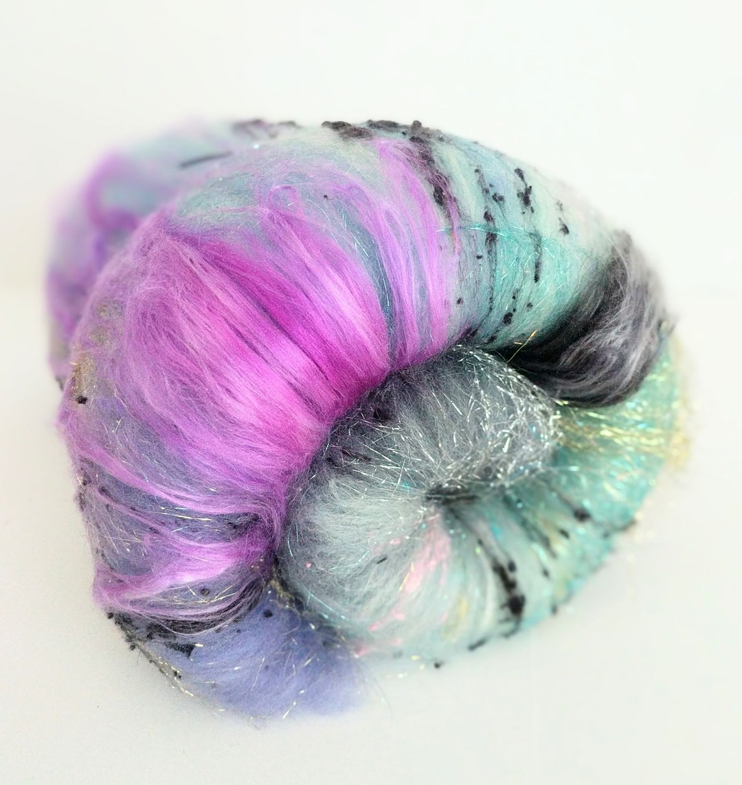Colorful Art Batt, Merino Batt, Spinning Art Batt, Art Yarn, Spinning ...