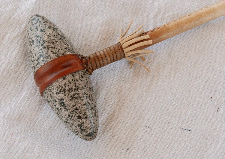 Reproduction Native American Stonehead Warclub - Etsy