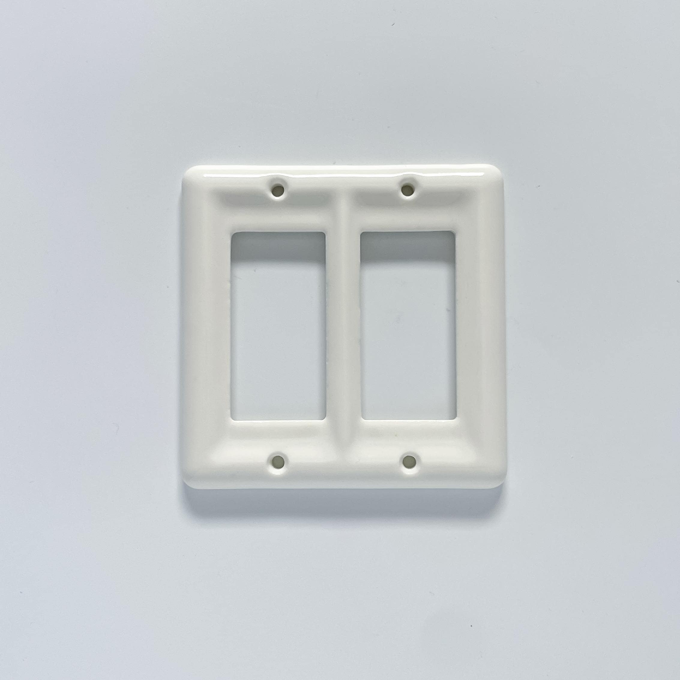 Vintage White Ceramic Light Switch Covers / Outlet Wall Plate Covers ...