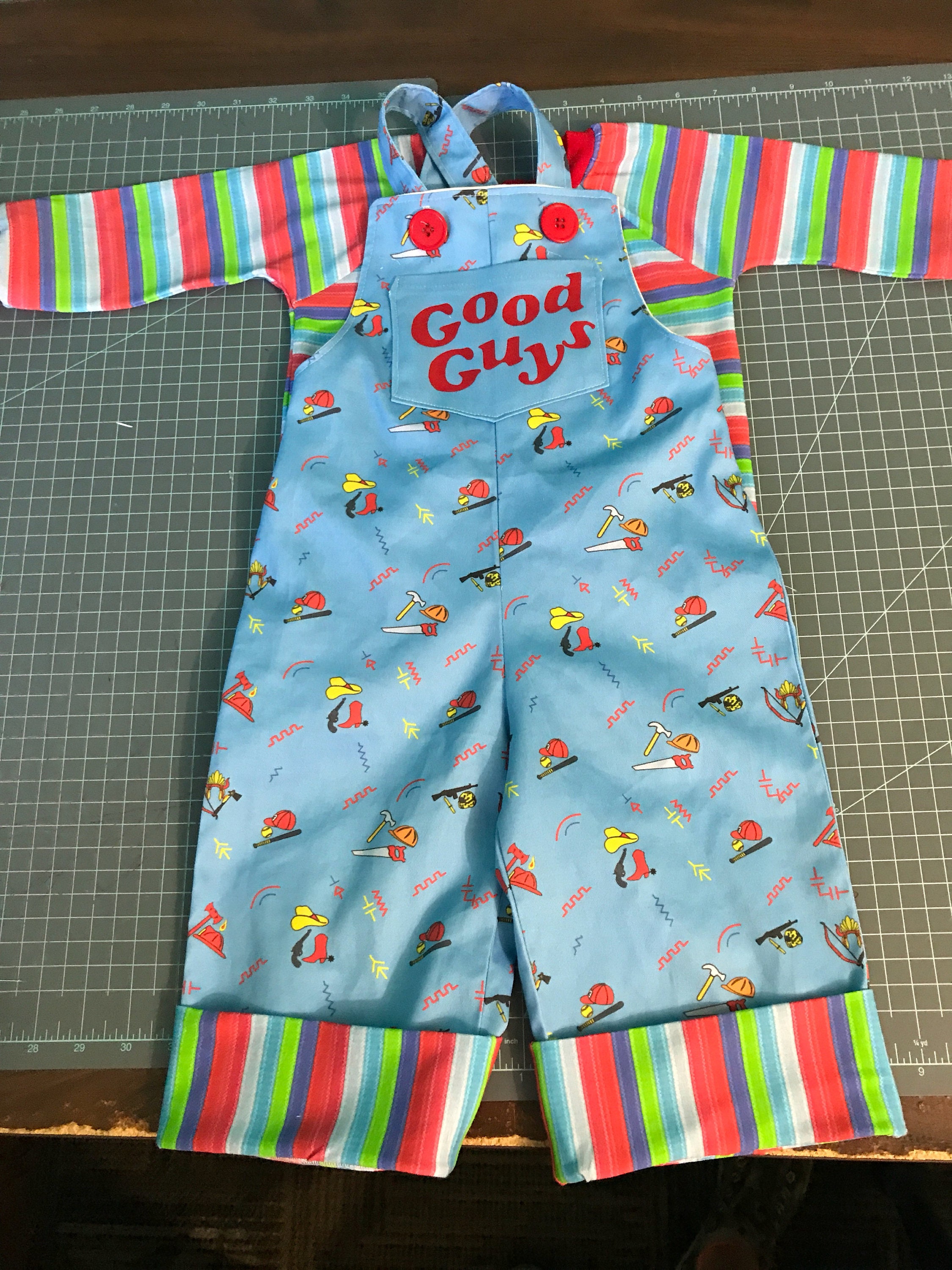 Infant Toddler Chucky Good Guy Doll Overalls Costume 18 24 36 2t 3t Sizes - Etsy