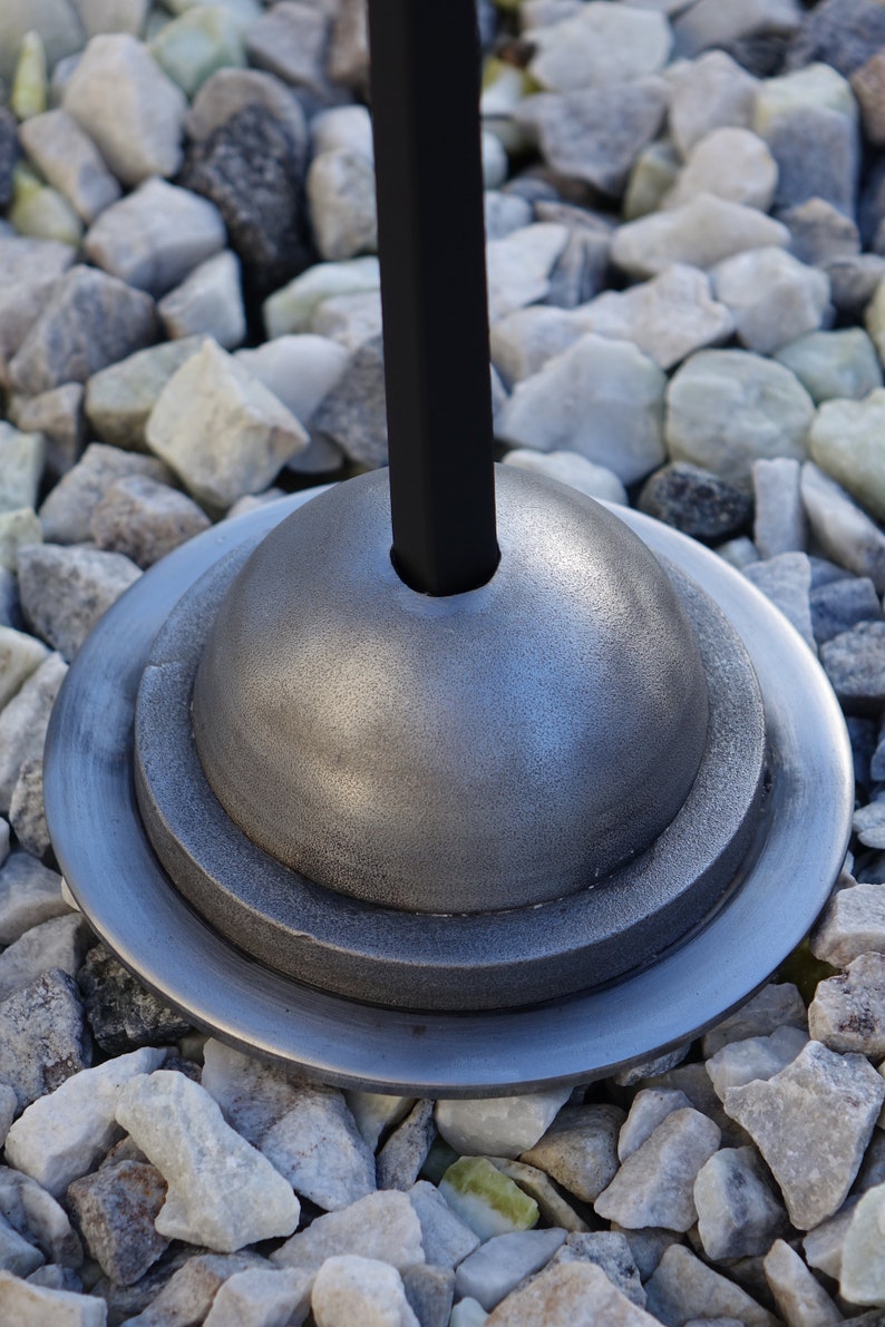 Handmade Wrought Iron Fireside Poker and Stand Black Raw Steel Fireside ...