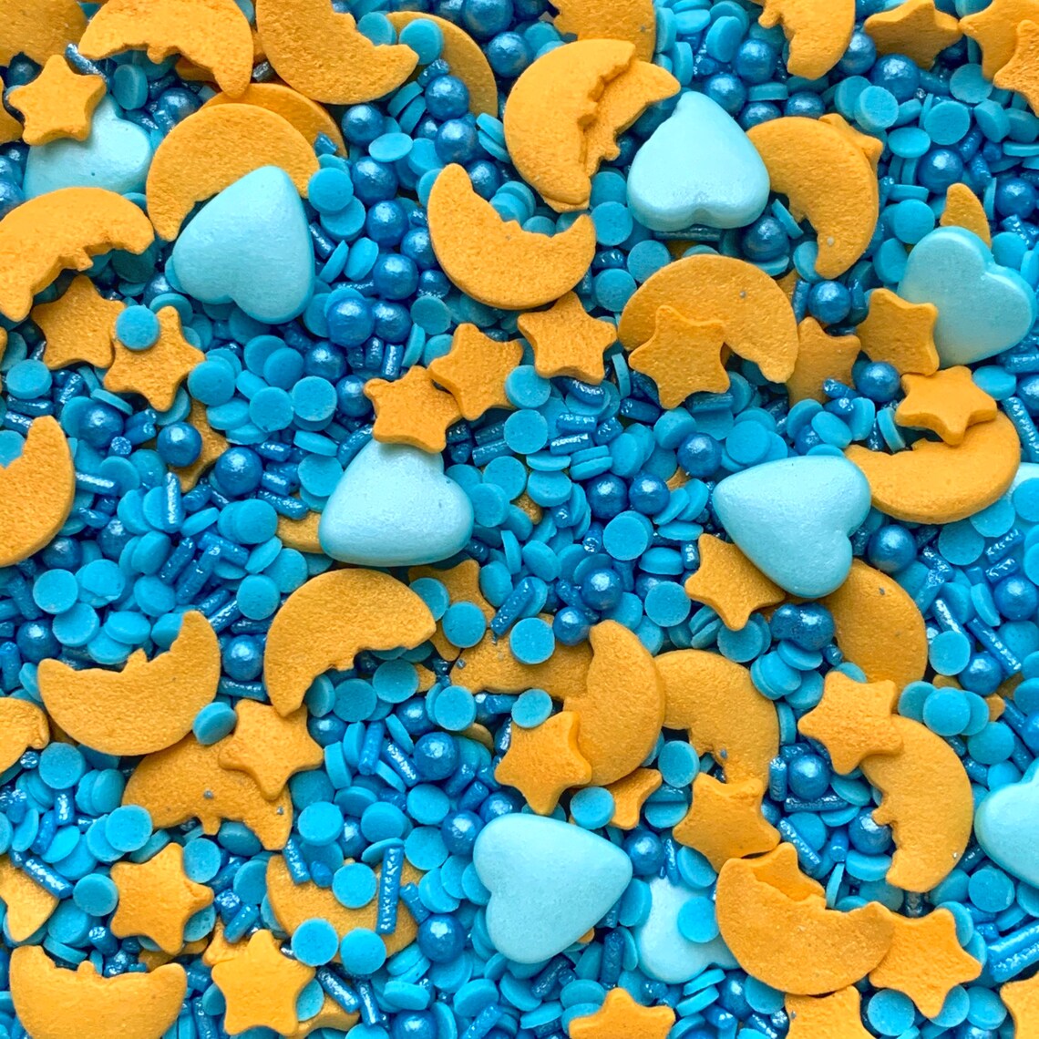 Moon and Stars Sprinkle Mix. Cake Decorating Cupcake - Etsy UK