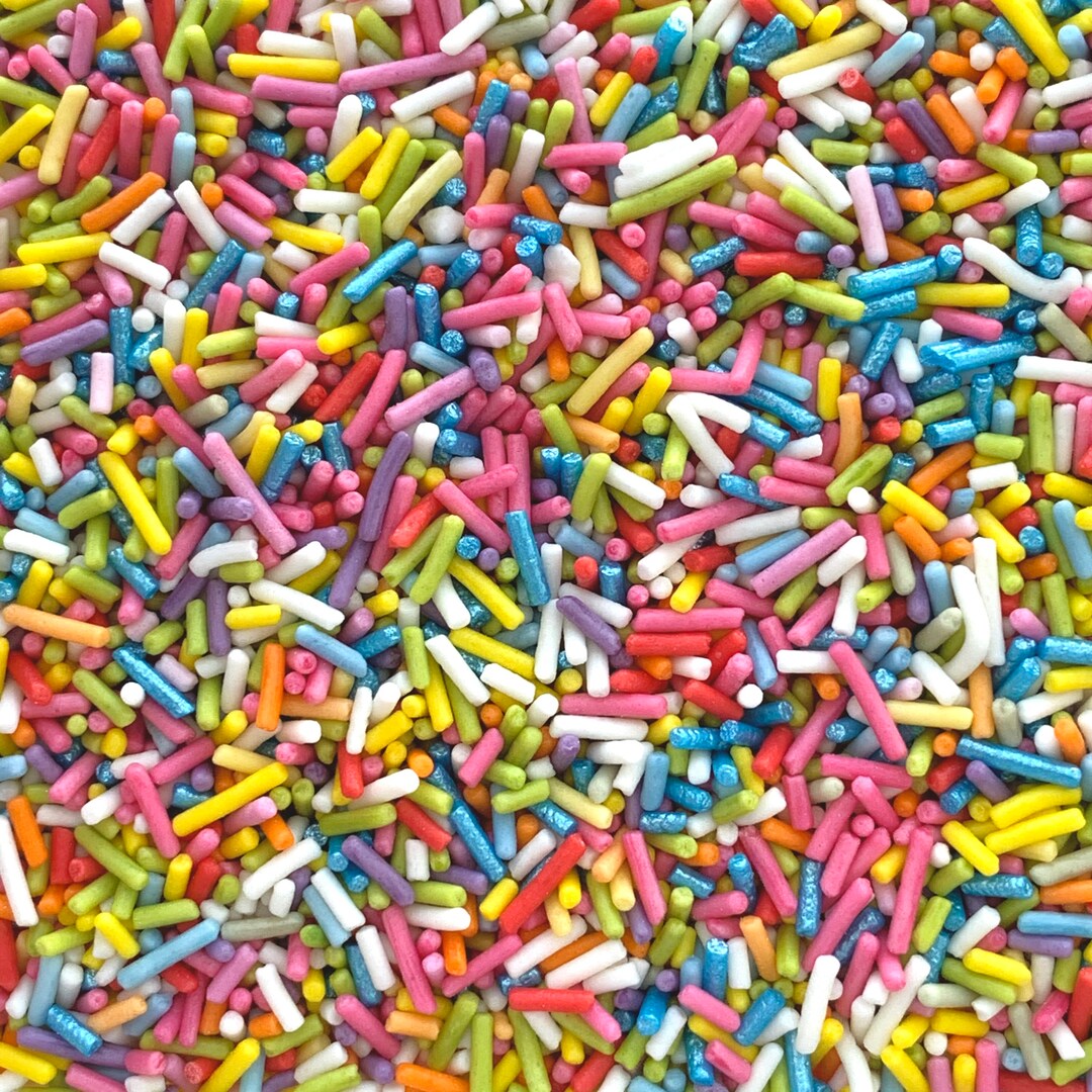 Rainbow Strands / Jimmies Sprinkle Mix. Rainbow Sprinkle Mix, Cake ...