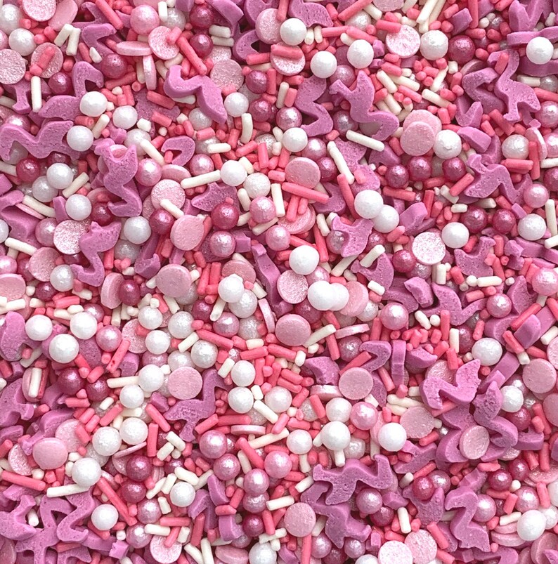 Pink Flamingo Sprinkle Mix. Pink & White Sprinkle Mix Cake - Etsy