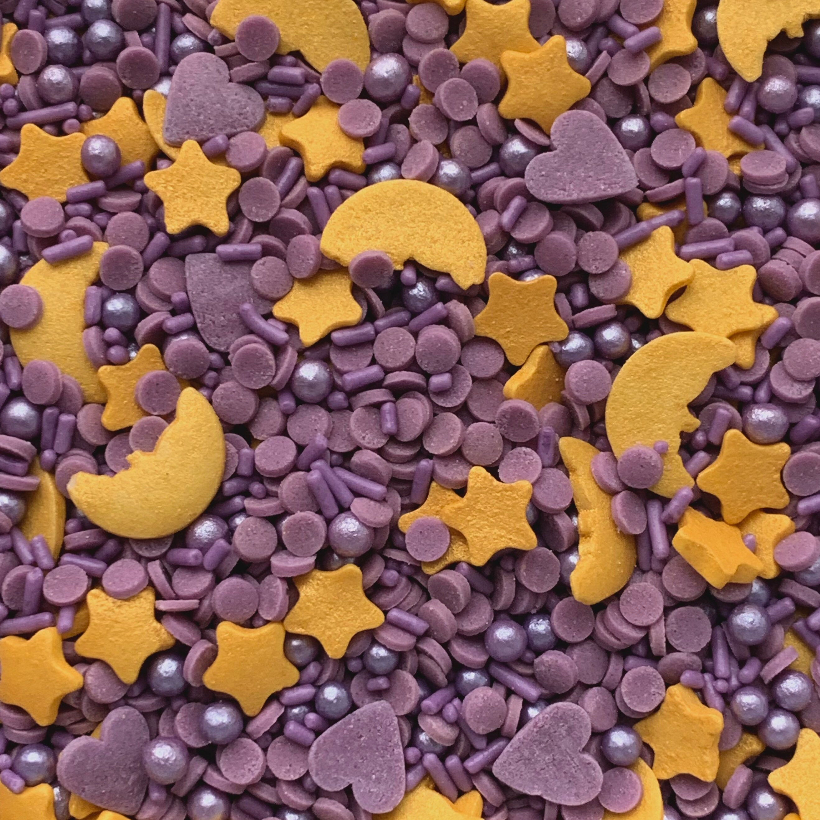 Moon and Stars Sprinkle Mix. Cake Decorating Cupcake - Etsy