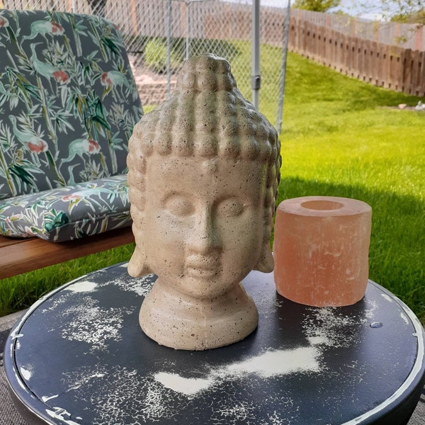 Concrete Buddha Garden Statue - Etsy