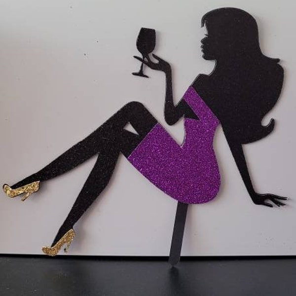Sitting Girl Cake Topper - Etsy