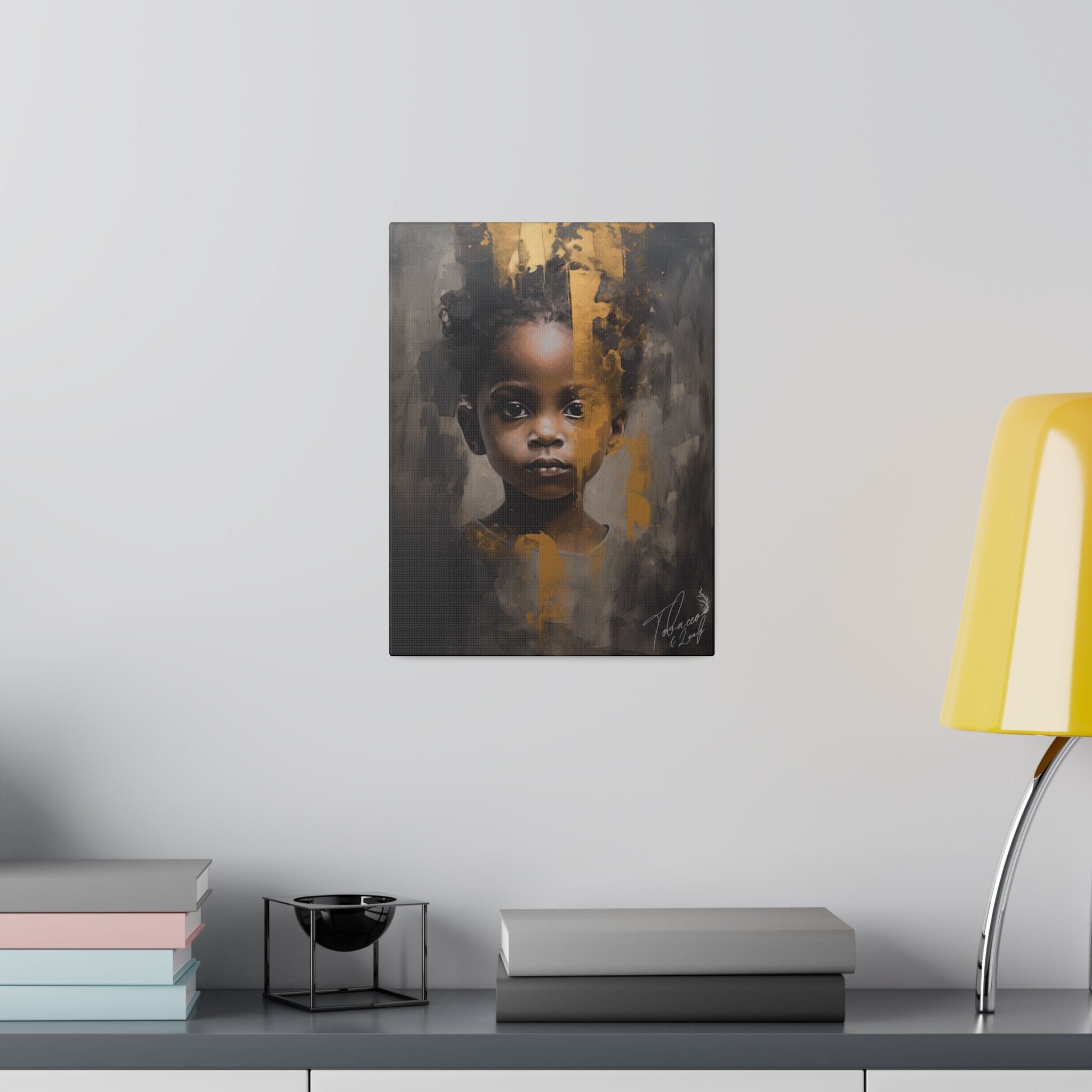Golden Gaze: Enigmatic Portraiture Matte Canvas Stretched - Etsy