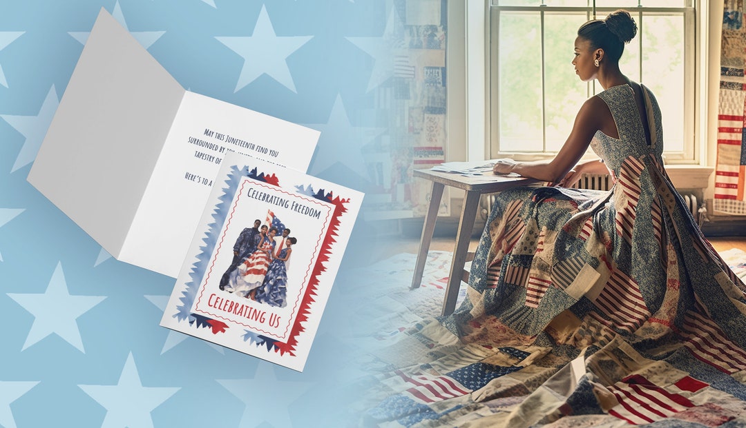 Juneteenth Greeting Card - Celebrating Freedom and Unity 1, 10, 30, and ...