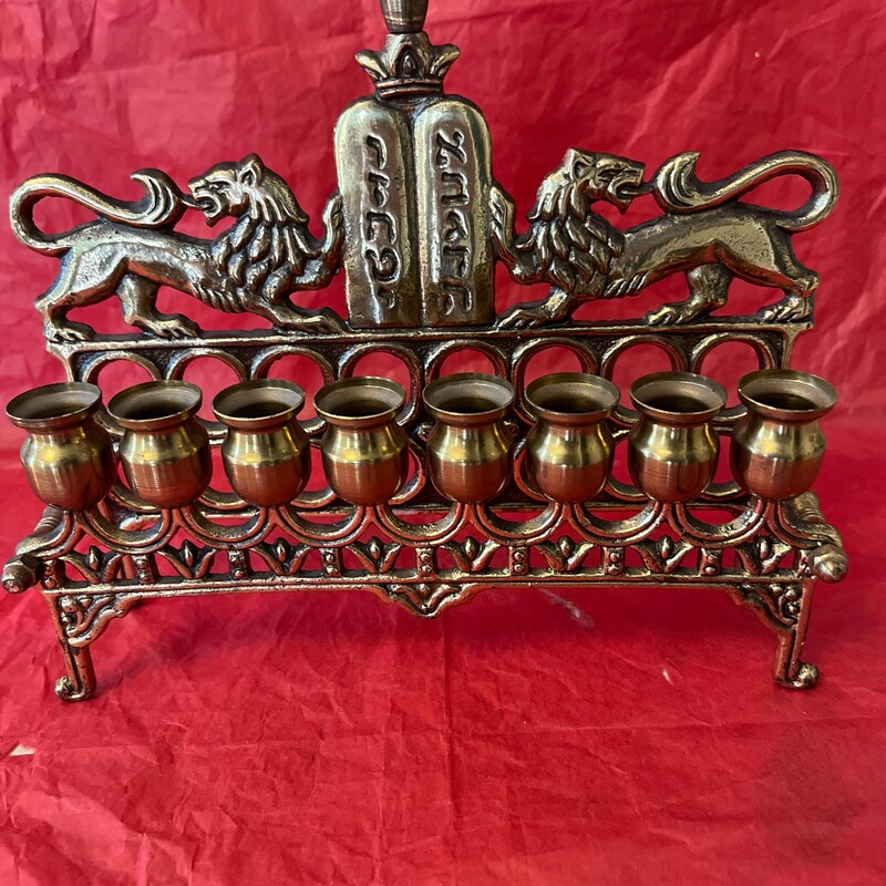 Brass Menorah - Etsy