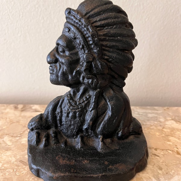 Cast Iron Chief Head - Etsy