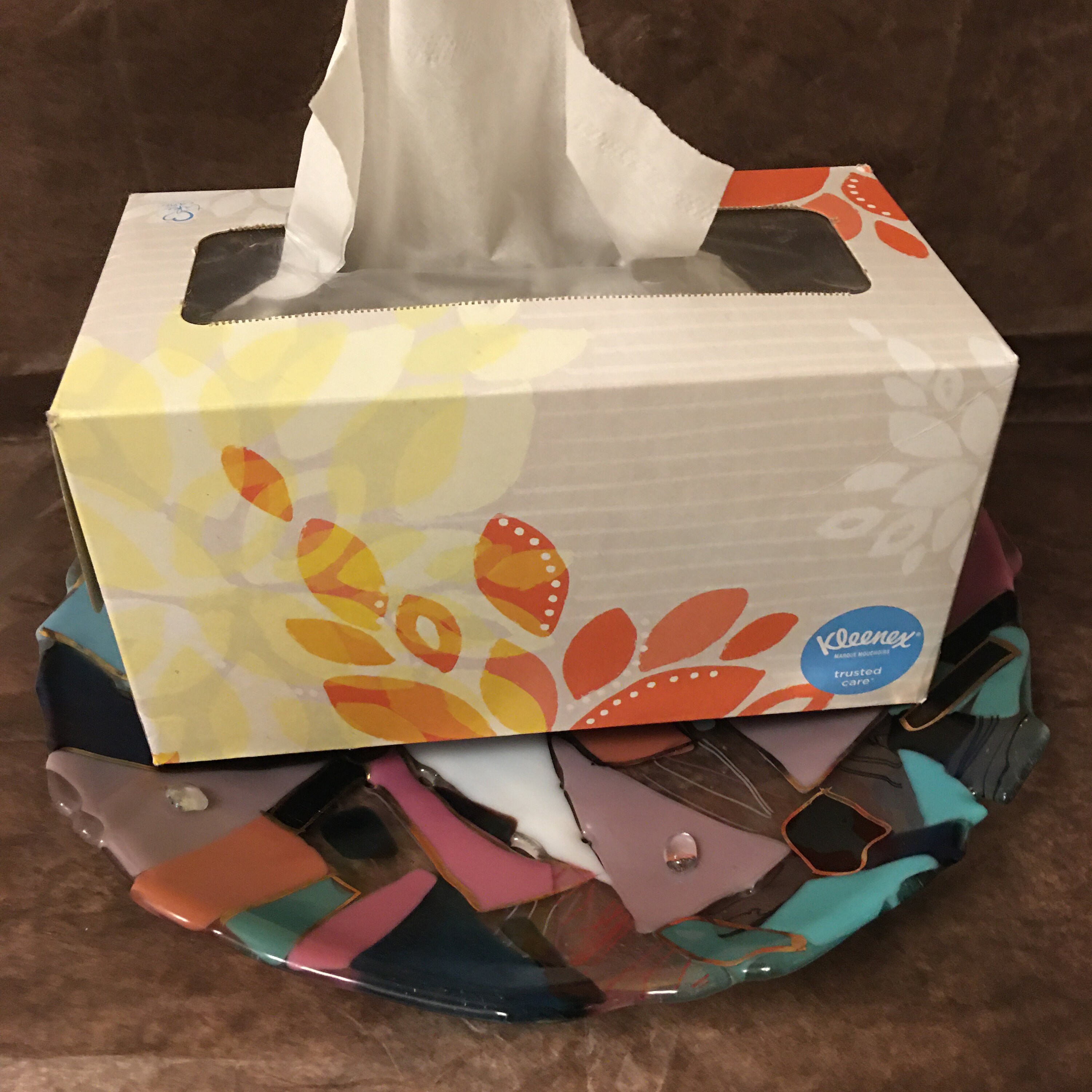 Vintage Designer Art Studio Marilyn Catlow Fused Colored Glass Artisan ...