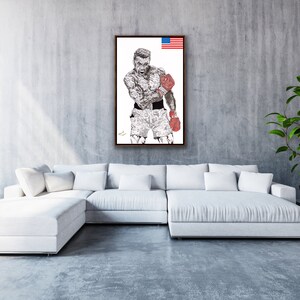 Muhammad Ali Fight Stance Poster of the Greatest Boxer of All Time - Etsy