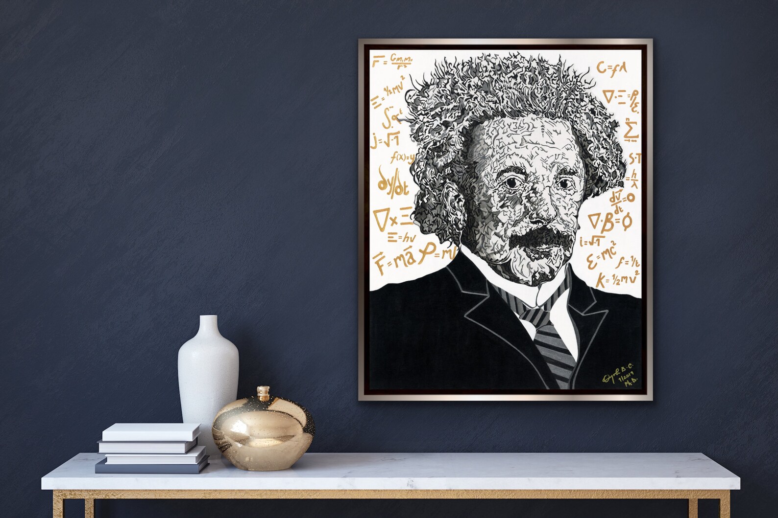 Mr Relativity Print Portrait of Albert Einstein limited - Etsy