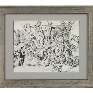 In Agony - Decorative Print, Pencil Drawing, Renaissance Art - Etsy