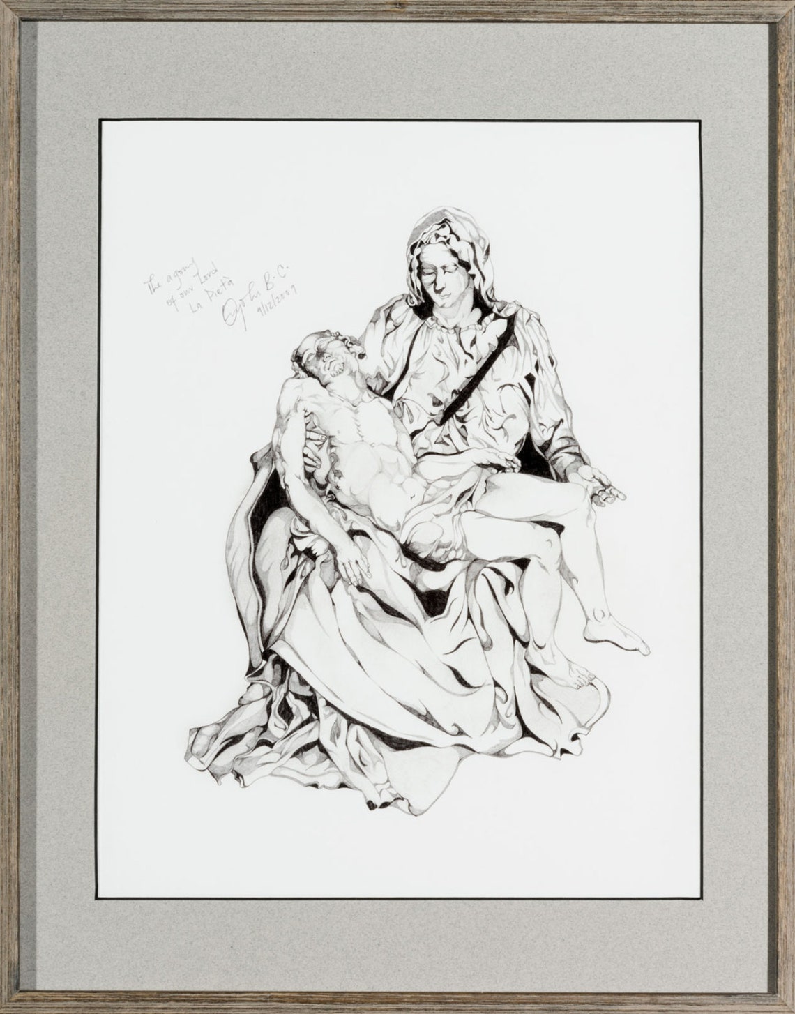 Michelangelo Inspired Renaissance Art Pencil Drawing Print - Etsy