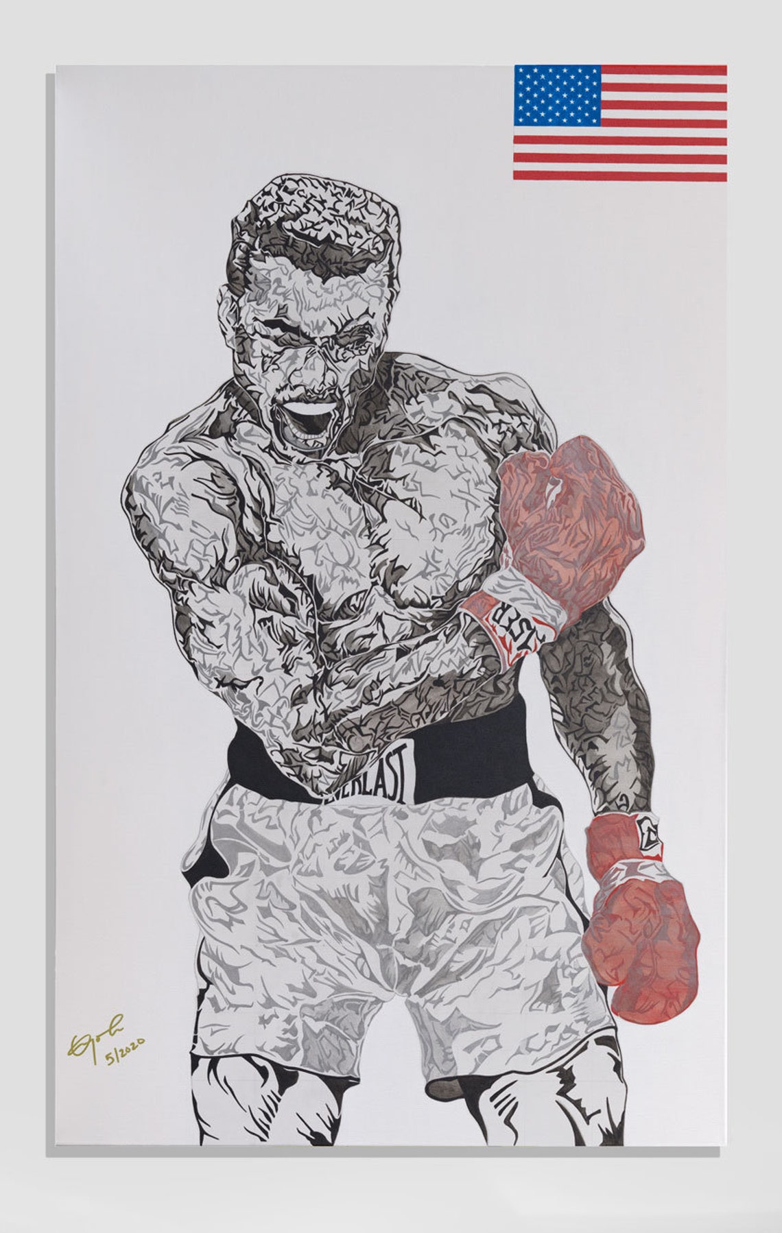 Muhammad Ali Fight Stance Poster of the Greatest Boxer of - Etsy