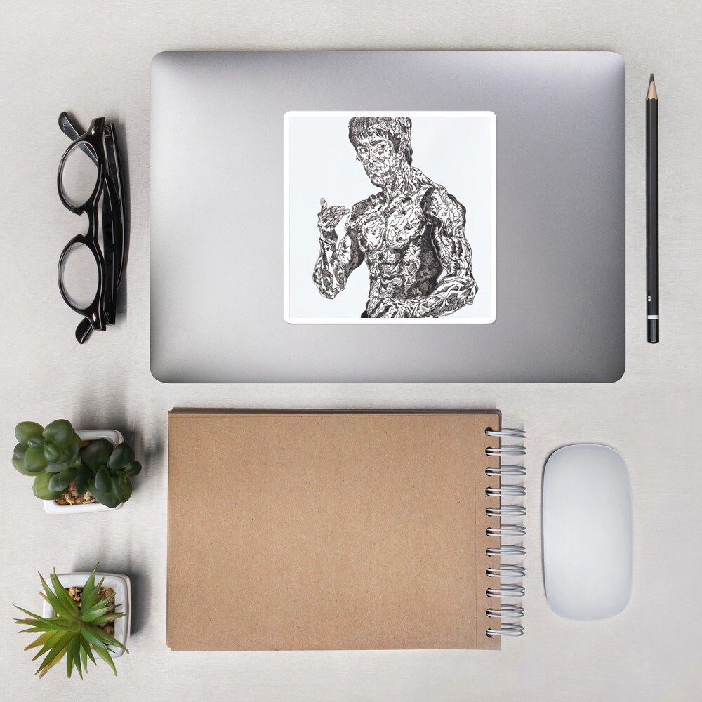 Iconic Bruce Lee Bubble-free Stickers Enter the Dragon - Etsy