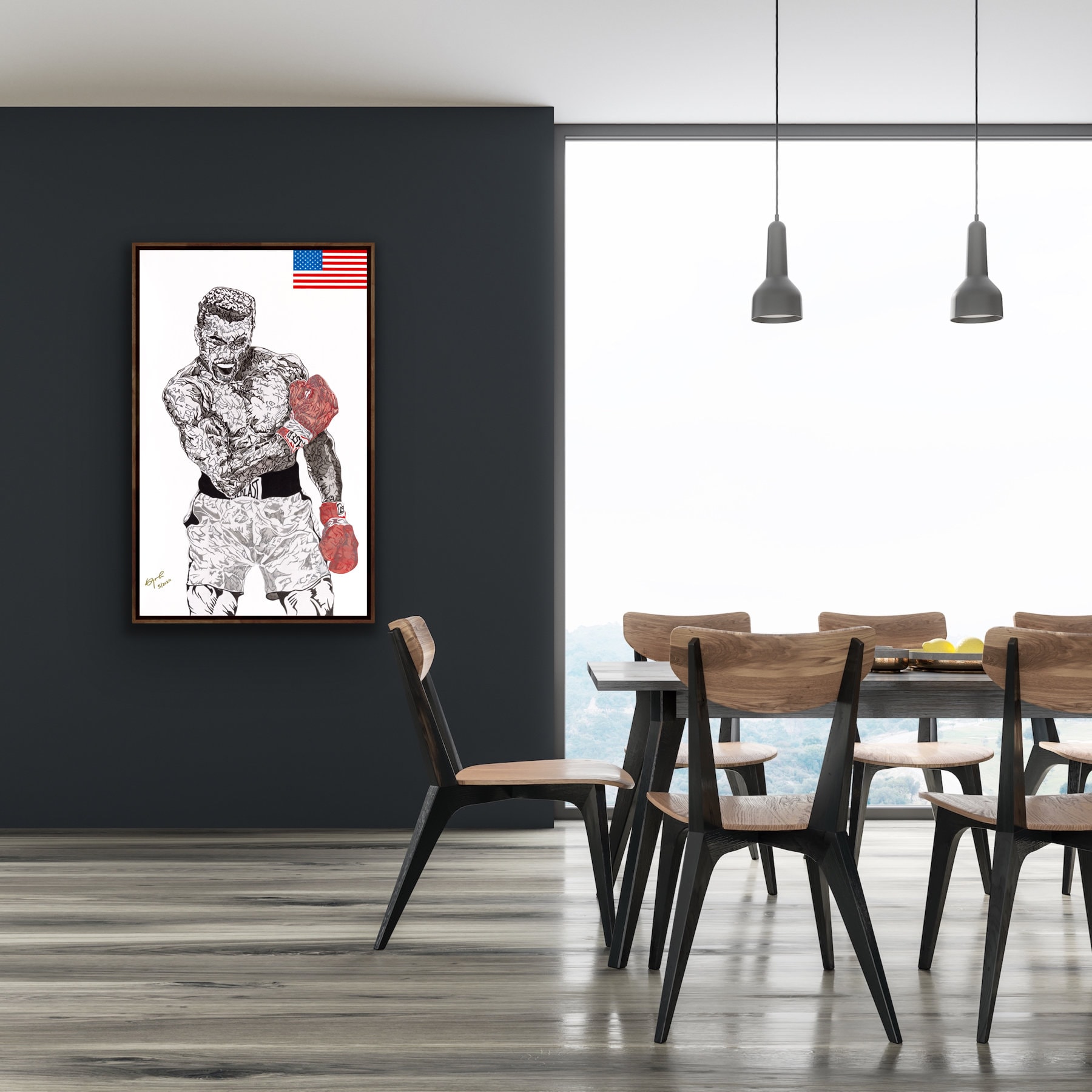 Muhammad Ali Fight Stance Poster of the Greatest Boxer of - Etsy