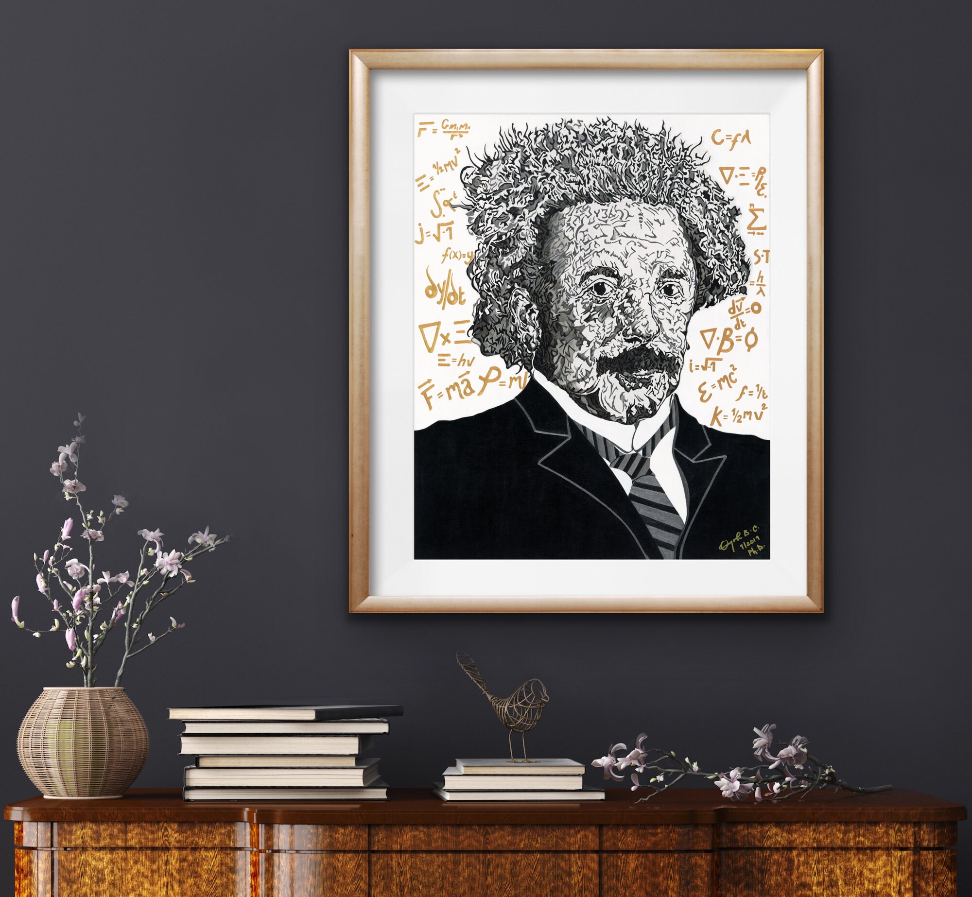 Mr Relativity Print Portrait of Albert Einstein limited - Etsy