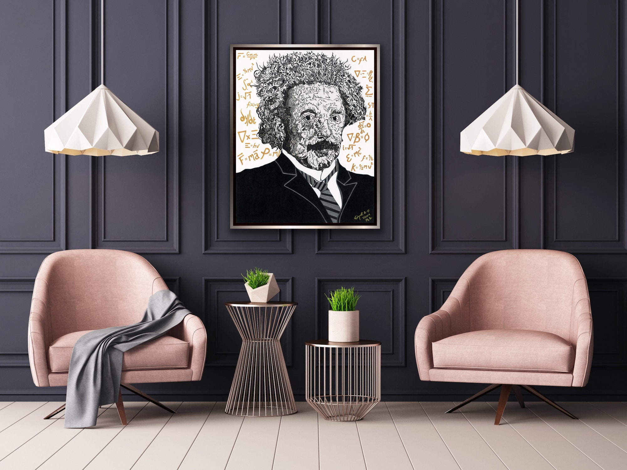 Mr Relativity Print Portrait of Albert Einstein limited - Etsy