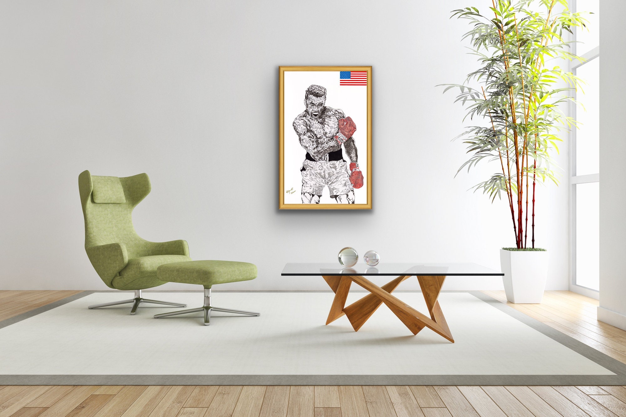 Muhammad Ali Fight stance poster of the greatest boxer of | Etsy