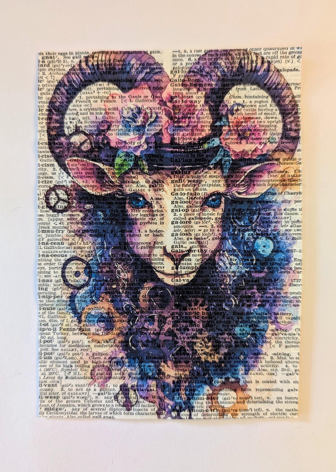 Steampunk Ram - Book Page Print, 5x7 - Etsy