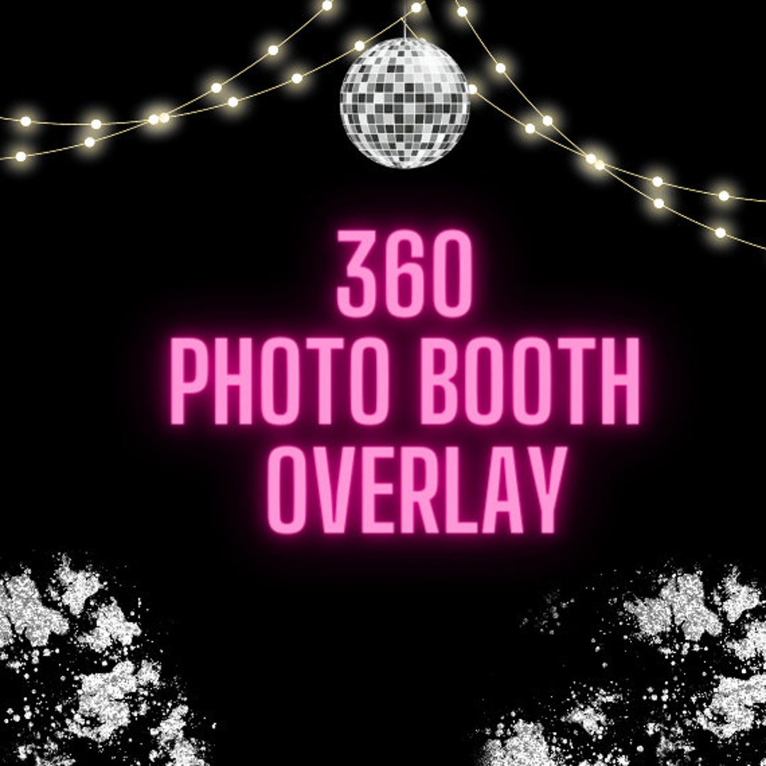 Silver - 360 Photo Booth Overlay - Etsy