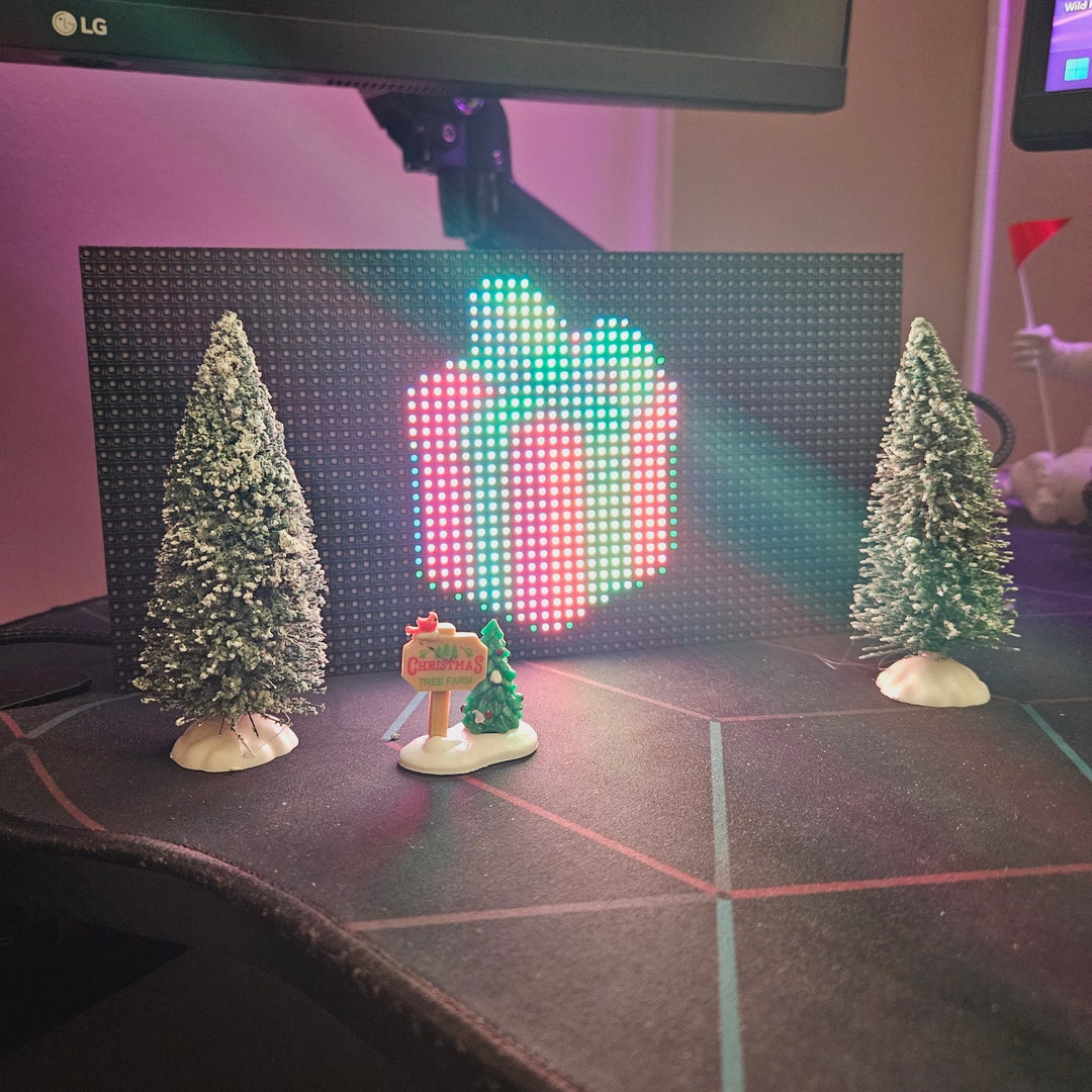 Christmas Pixel LED Matrix Xmas Holiday Gift - Etsy