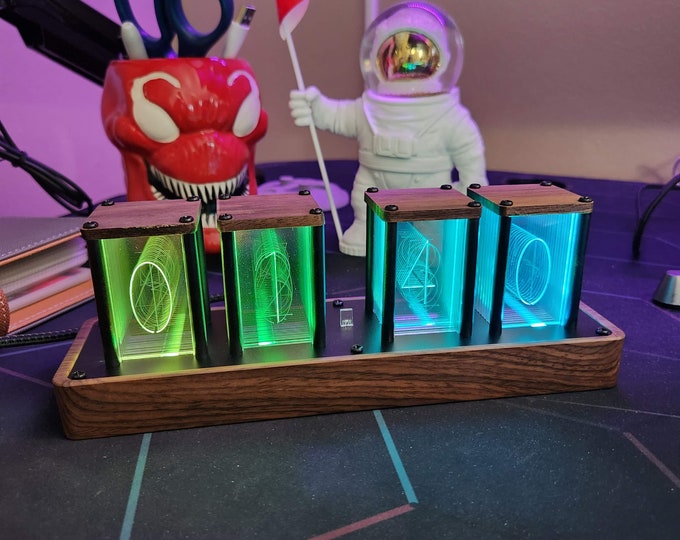 Pixie Clock Nixie LED Wooden Clock - Etsy