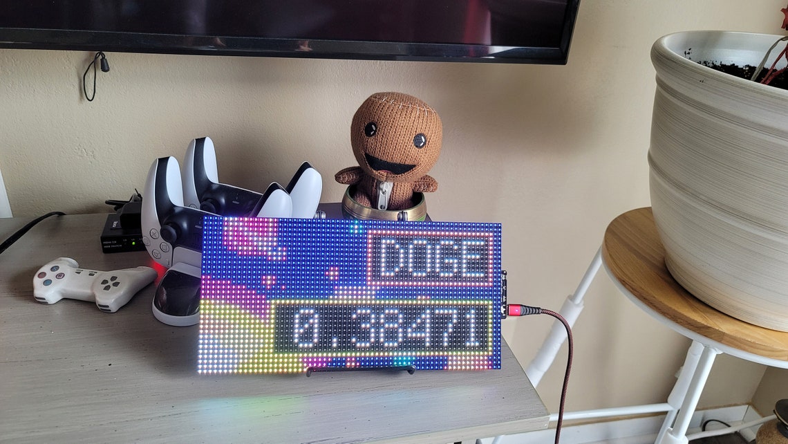 Crypto Ticker and Stocks Ticker Display Track Bitcoin Price | Etsy