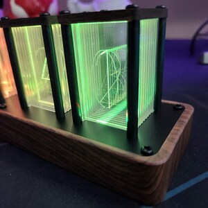 Pixie Clock Nixie LED Wooden Clock - Etsy