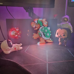Gaming Animated Pixel LED Matrix Gamer Gift - Etsy