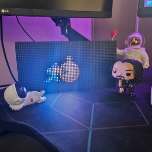 Gaming Animated Pixel LED Matrix Gamer Gift - Etsy