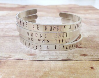 Quote bracelet | Etsy